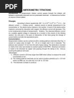 Amperometry | PDF | Titration | Chemistry