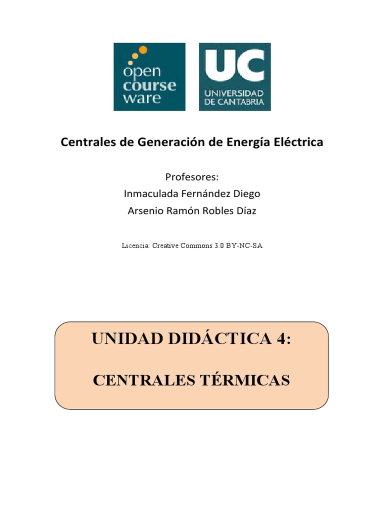 Centrales Termicas | PDF | Caldera | Generación eléctrica