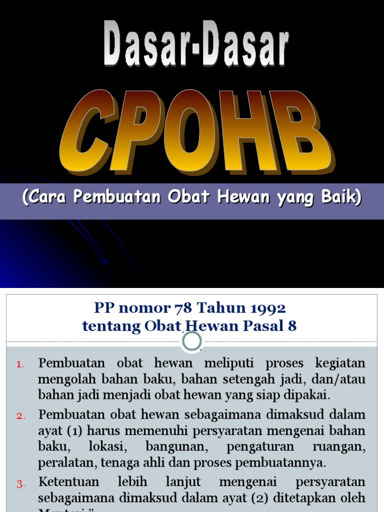 CPOHB | PDF | Teknologi & Rekayasa