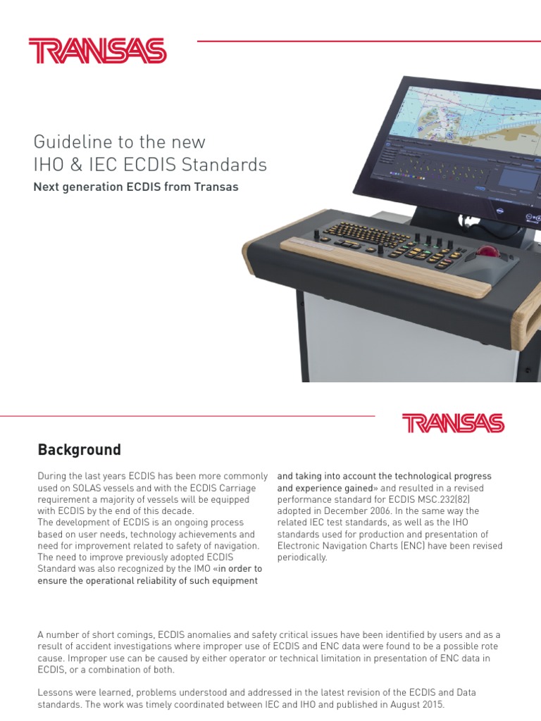 TRANSAS Guideline To The New ECDIS Standards | PDF | Computing | Software