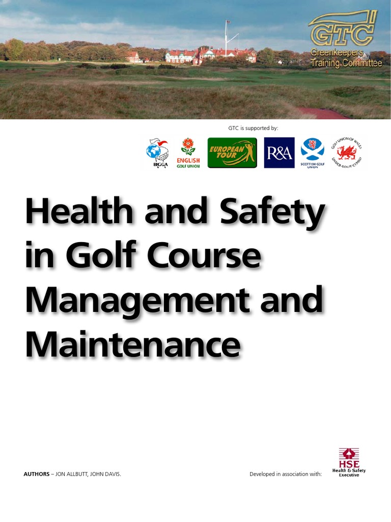 Golfcourse Health and Safety Management | PDF | Occupational Safety And ...