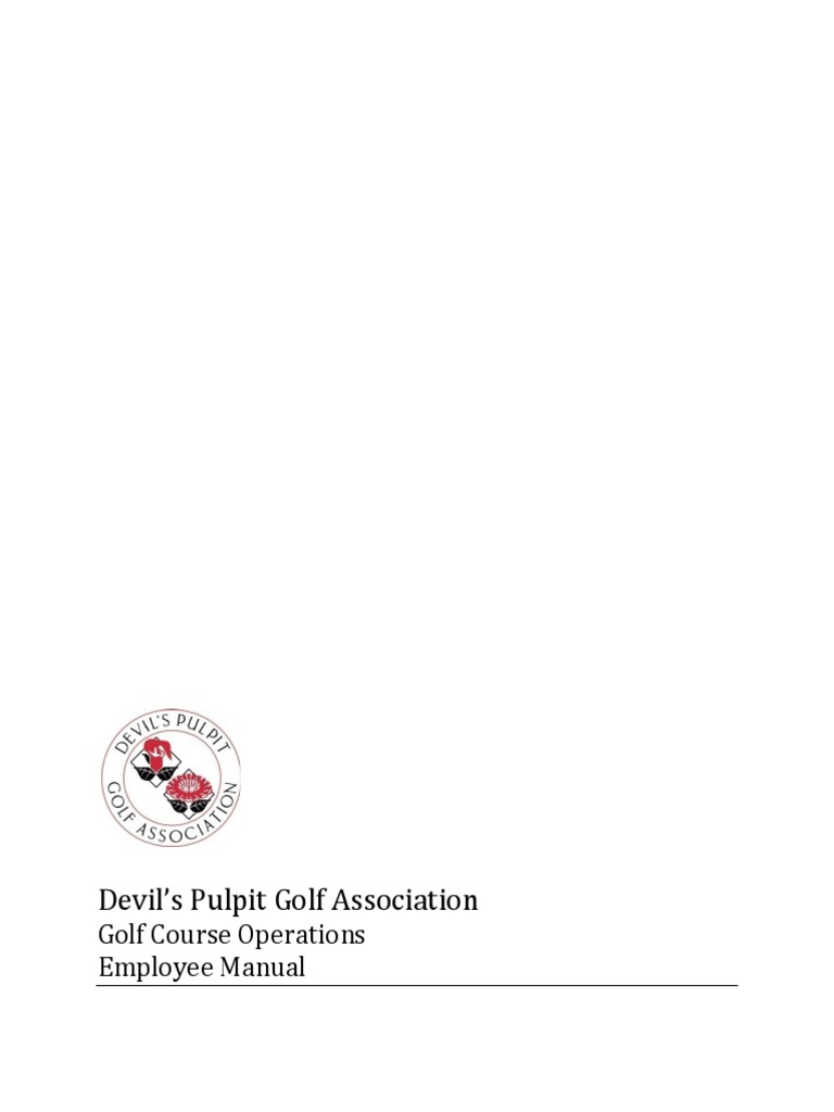 Golf Course Operations Manual - 2015 | PDF | Mower | Golf Course