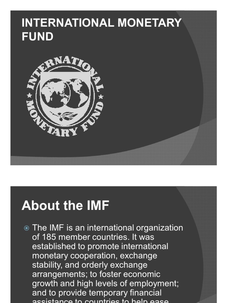 IMF | PDF | Structural Adjustment | International Monetary Fund