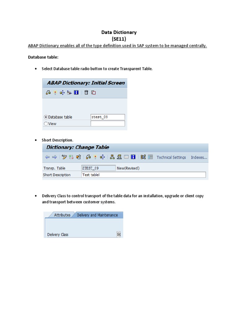 Data Dictionary For Documentation | PDF | Data Type | Databases