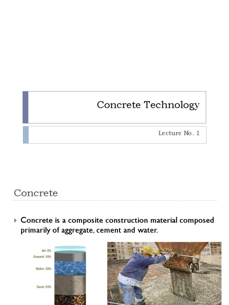 Concrete Technology | PDF | Concrete | Cement