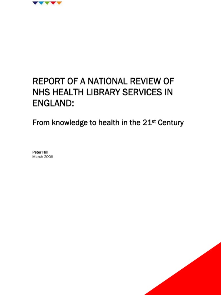 HILL Report | PDF | National Health Service (England) | National Health ...