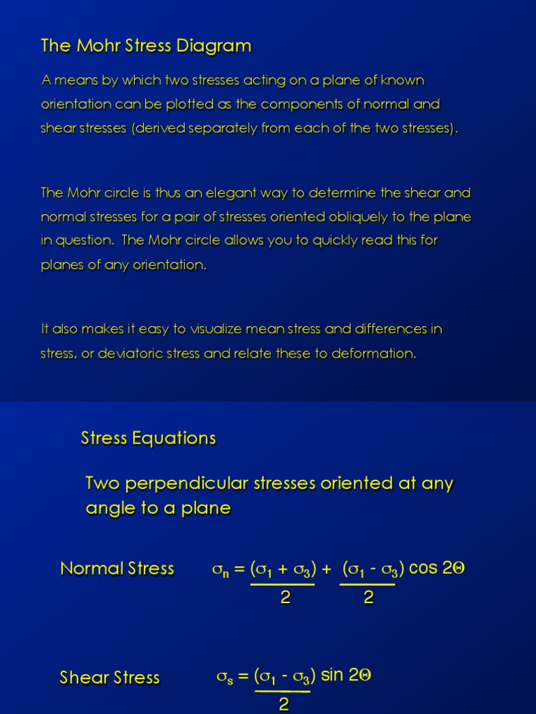04mohr Stress Diagram | PDF | Stress (Mechanics) | Classical Mechanics