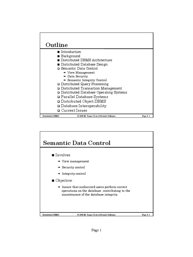 Semantic Data Control | PDF | Relational Model | Databases