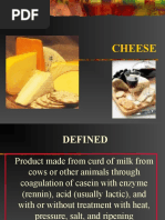 Cheese Production Process Overview | PDF | Cheesemaking | Cheese