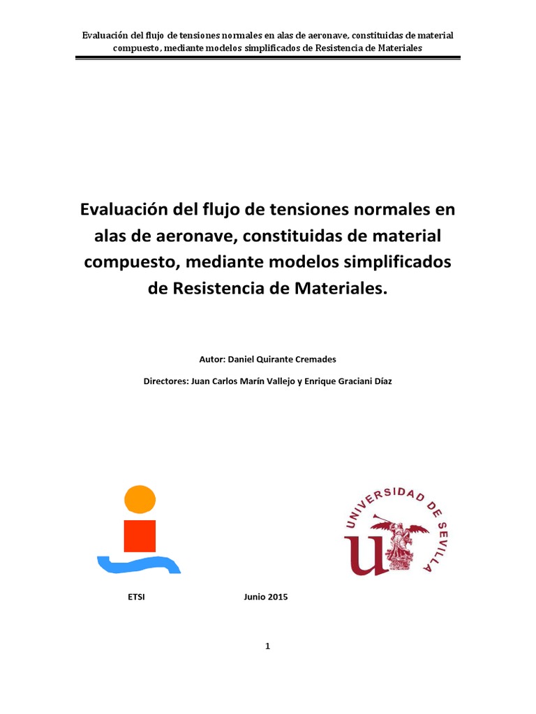 Evaluacion de Tensiones Normales | PDF | Ala | Spar (Aeronáutica)