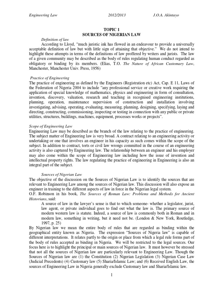 Engineering Law General PDF | PDF | Precedent | Equity (Law)