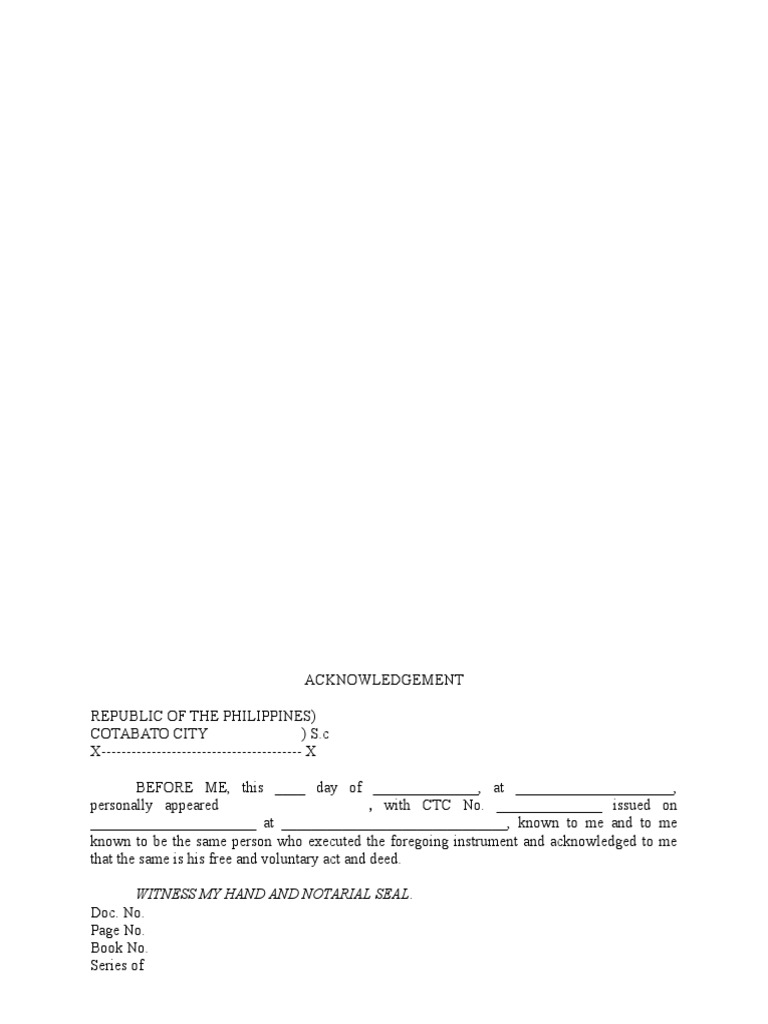 Witness My Hand and Notarial Seal | PDF