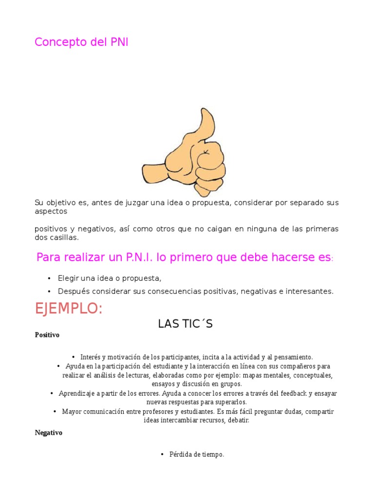 Qué es el PNI en educación | PDF | Aprendizaje | Tecnología de ...