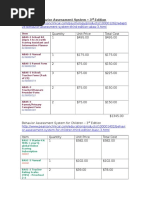 Bas3 Sample Parent Report School Age | PDF | Autism Spectrum | Cognition