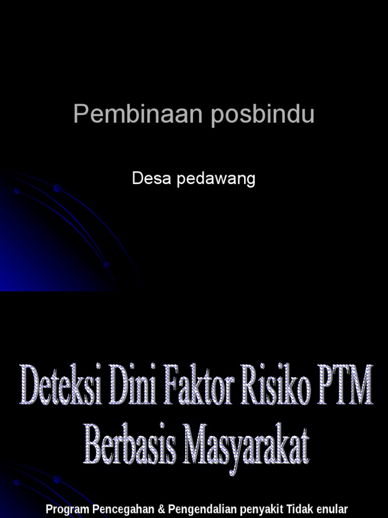 POSBINDU | PDF