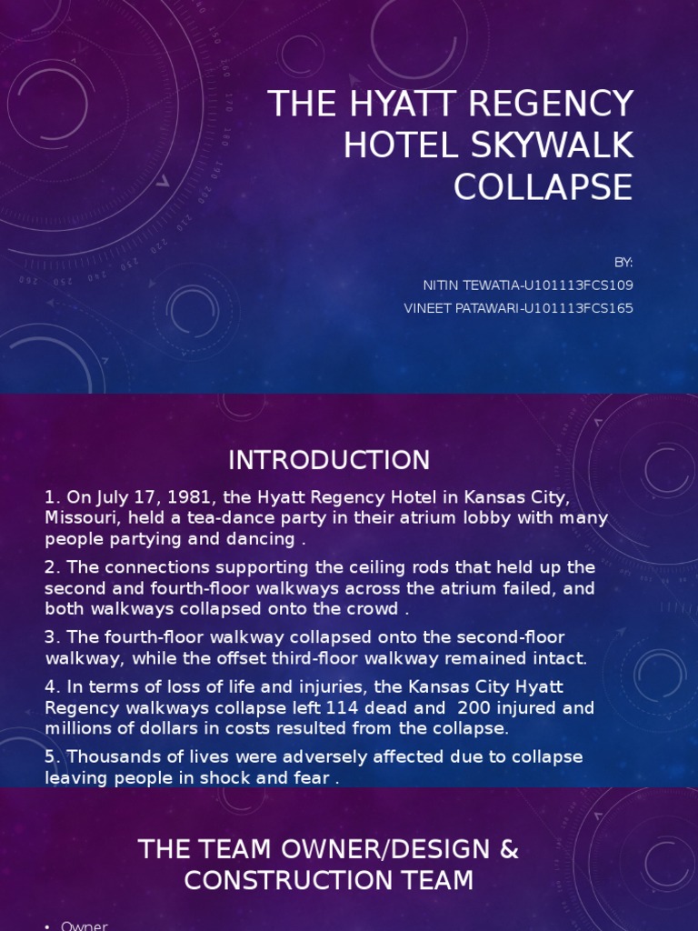The Hyatt Regency Hotel Skywalk Collapse | PDF | Business