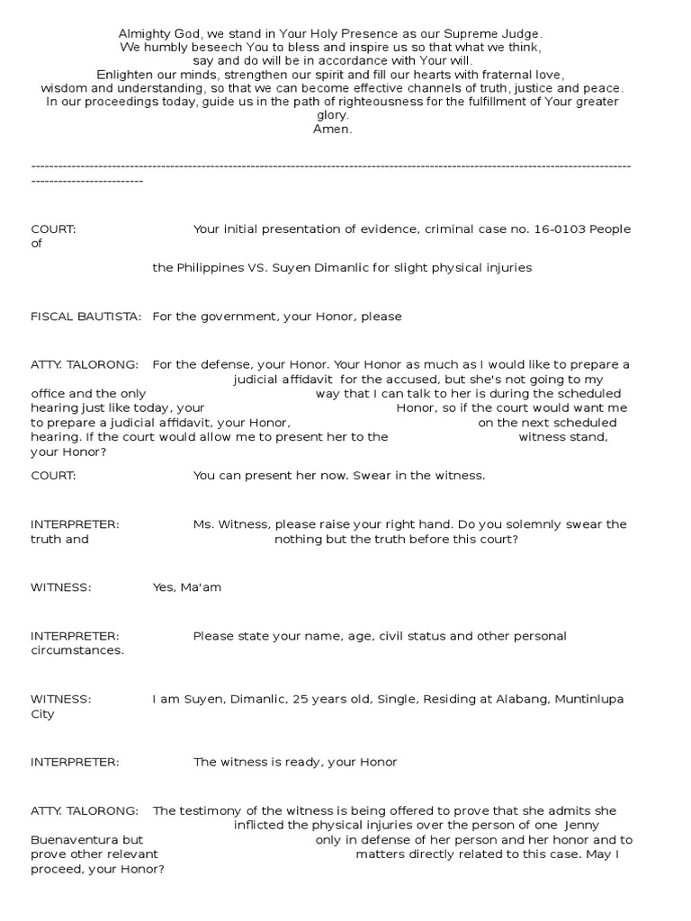 Civil Case Script | PDF | Courtroom | Judge