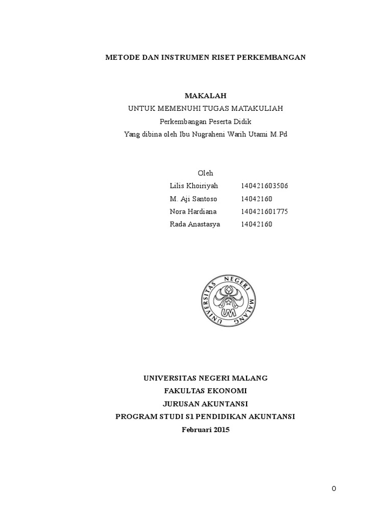 Metode Dan Instrumen Riset | PDF