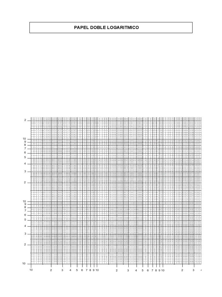 Papel Doble Logaritmico