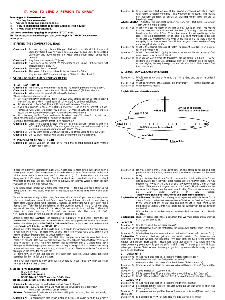 Guide to Leading Others to Christ | PDF | Eternal Life (Christianity ...