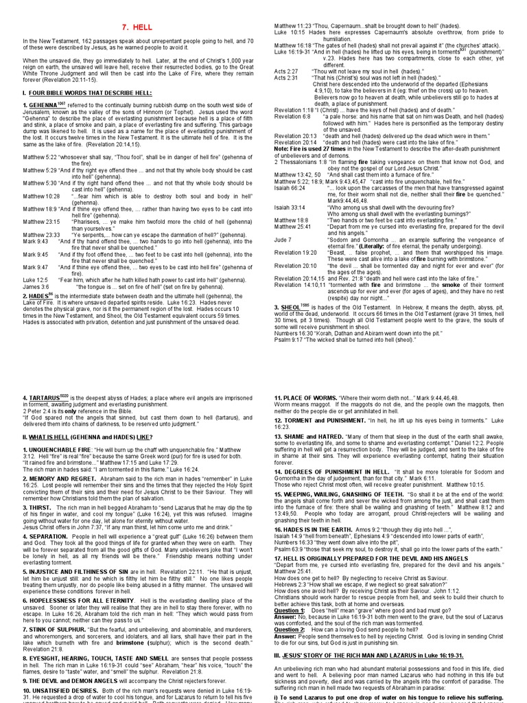 Hell | PDF | Hell | Last Judgment