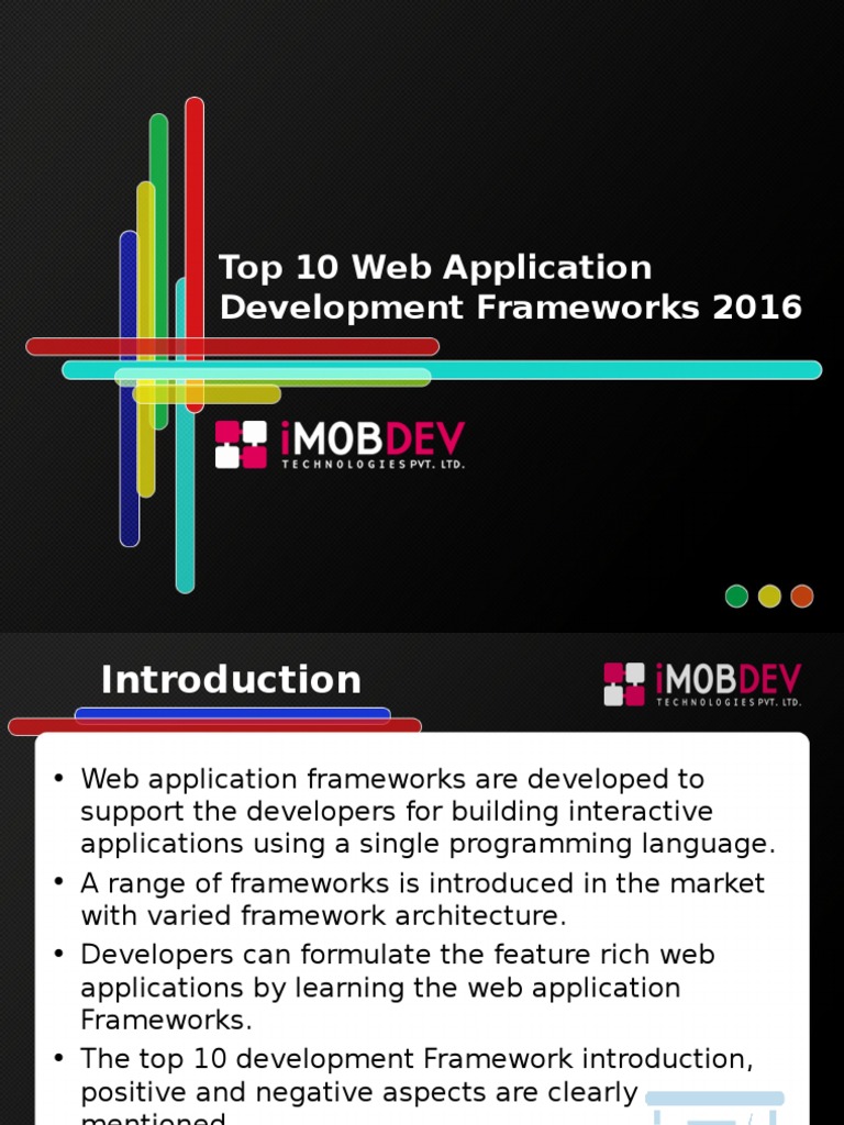 Top 10 Web Application Development Frameworks 2016 | PDF | Web ...