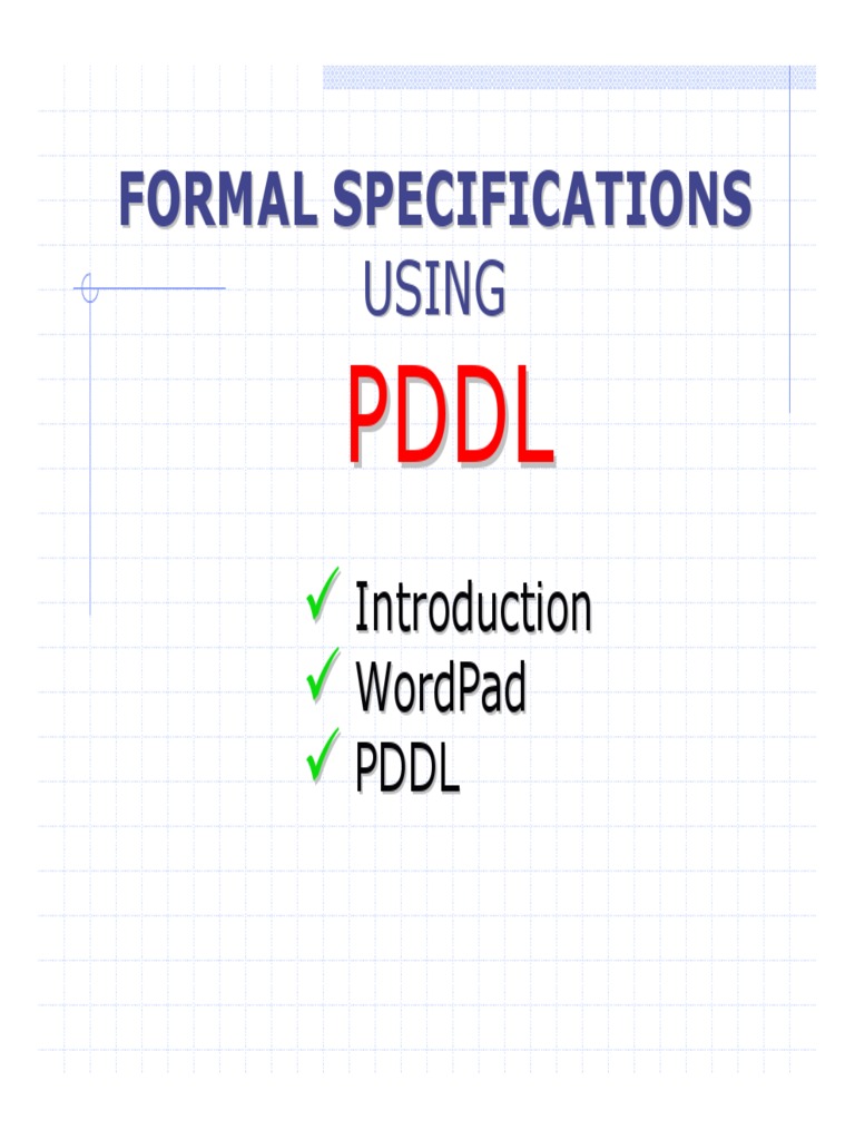 pddl | Software Engineering | Areas Of Computer Science | Free 30-day ...