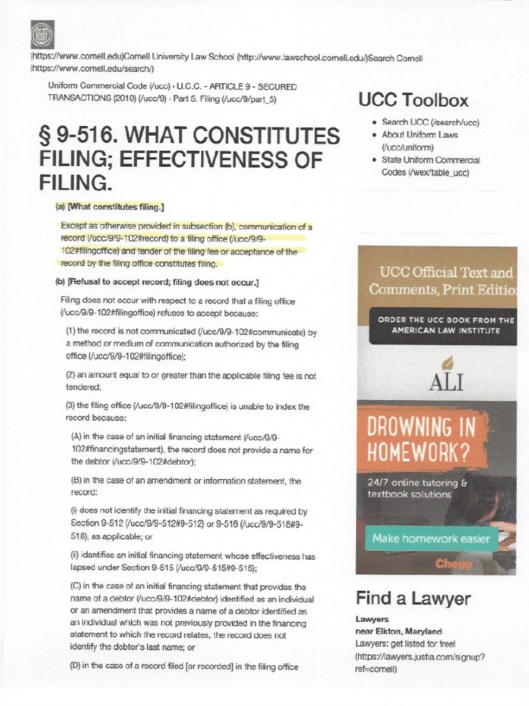 UCC-1 Financing Statement For El'Ahmad Baraka Mu Halal El Bey ©™ | PDF