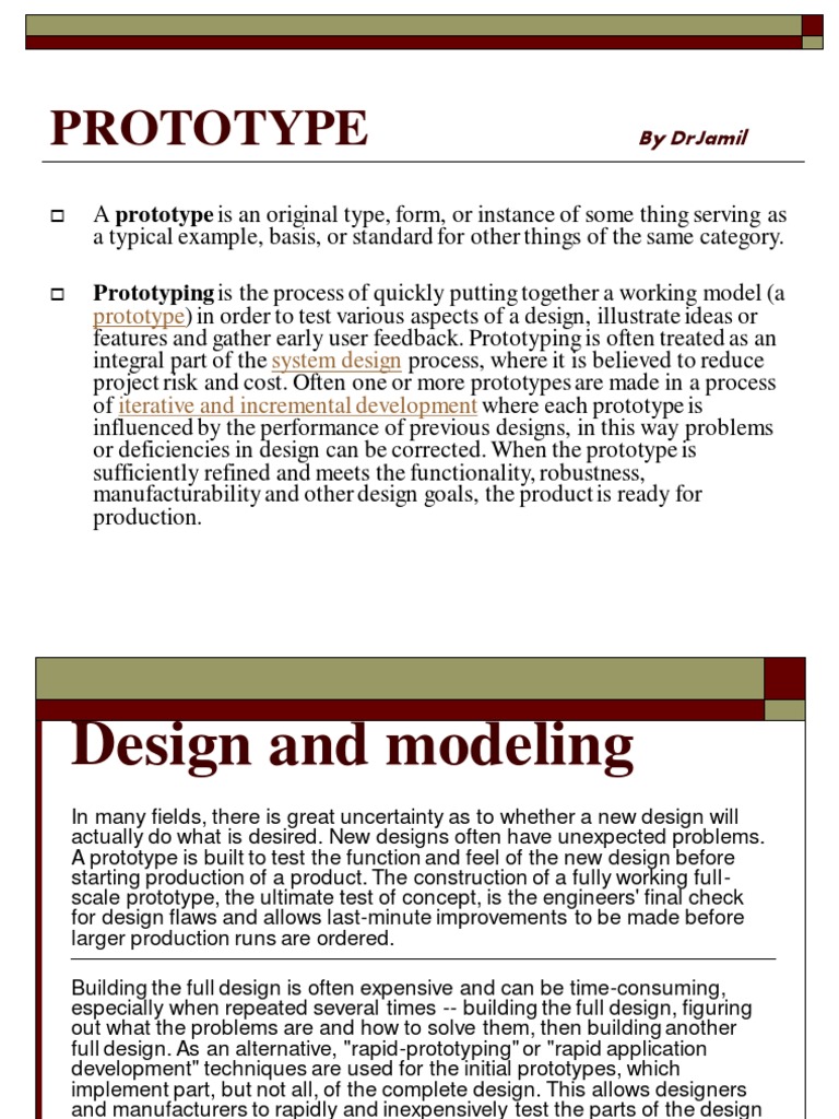 Prototype | PDF | Prototype | Design