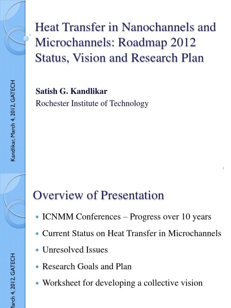 KANDLIKAR - 2012 - Heat Transfer and Microchannels | PDF | Boiling | Heat