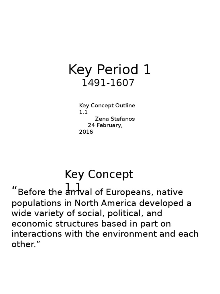 Key Period 1 | PDF