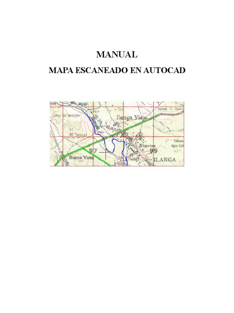 Guía: Mapas Escaneados a Vector en AutoCAD | PDF | Point and Click | Mapa