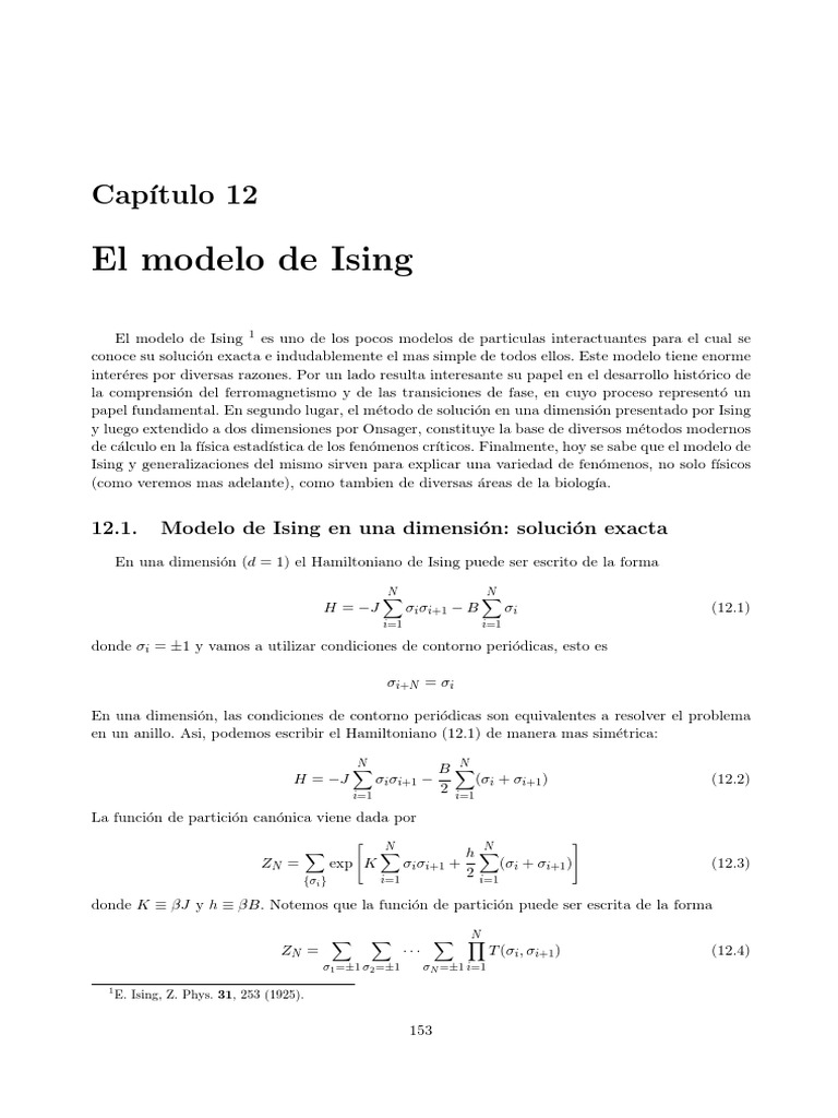 Modelo de Ising | PDF | Partículas fisicas | Física Matemática