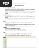 Speaking and Writing Rubrics | PDF | Speech | Reading Comprehension