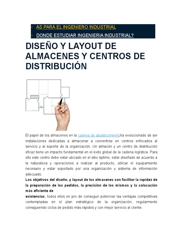 Layout | PDF | Almacén | Logística