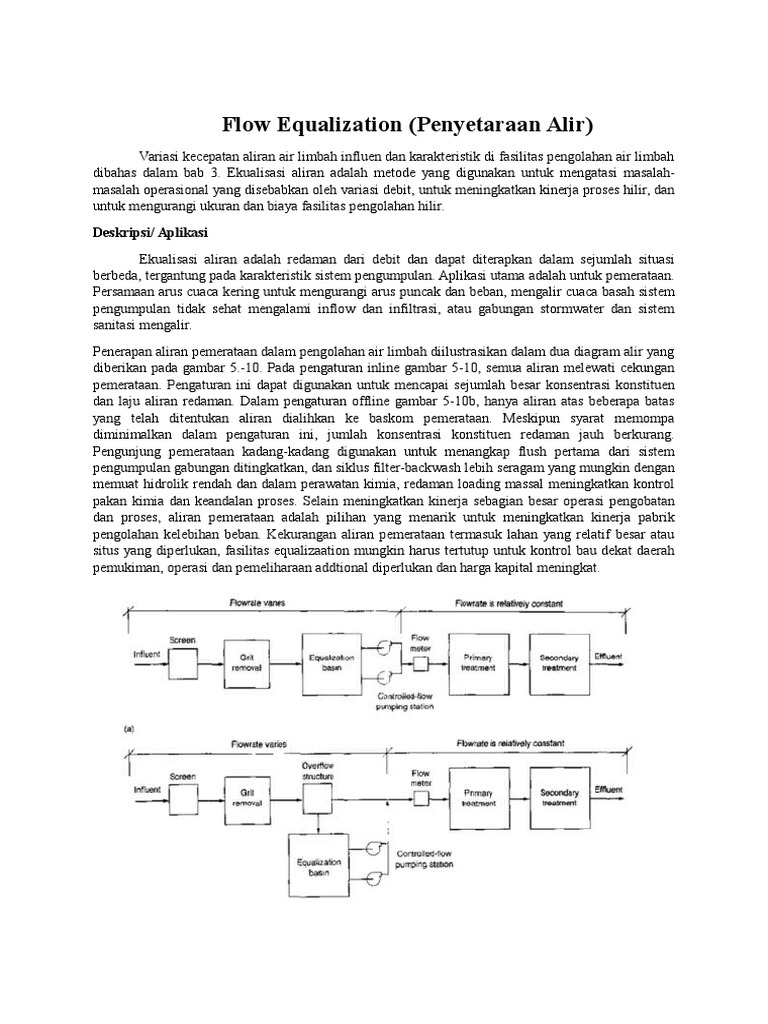 Flow Equalization | PDF