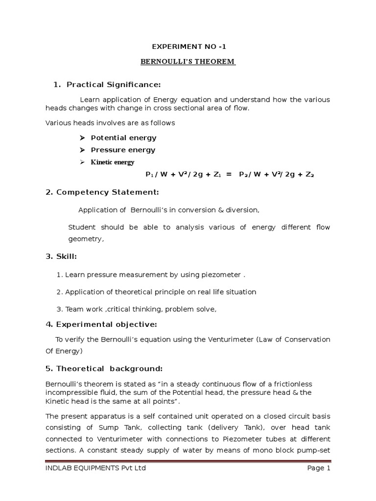 FM Lab Manual | PDF | Reynolds Number | Fluid Dynamics
