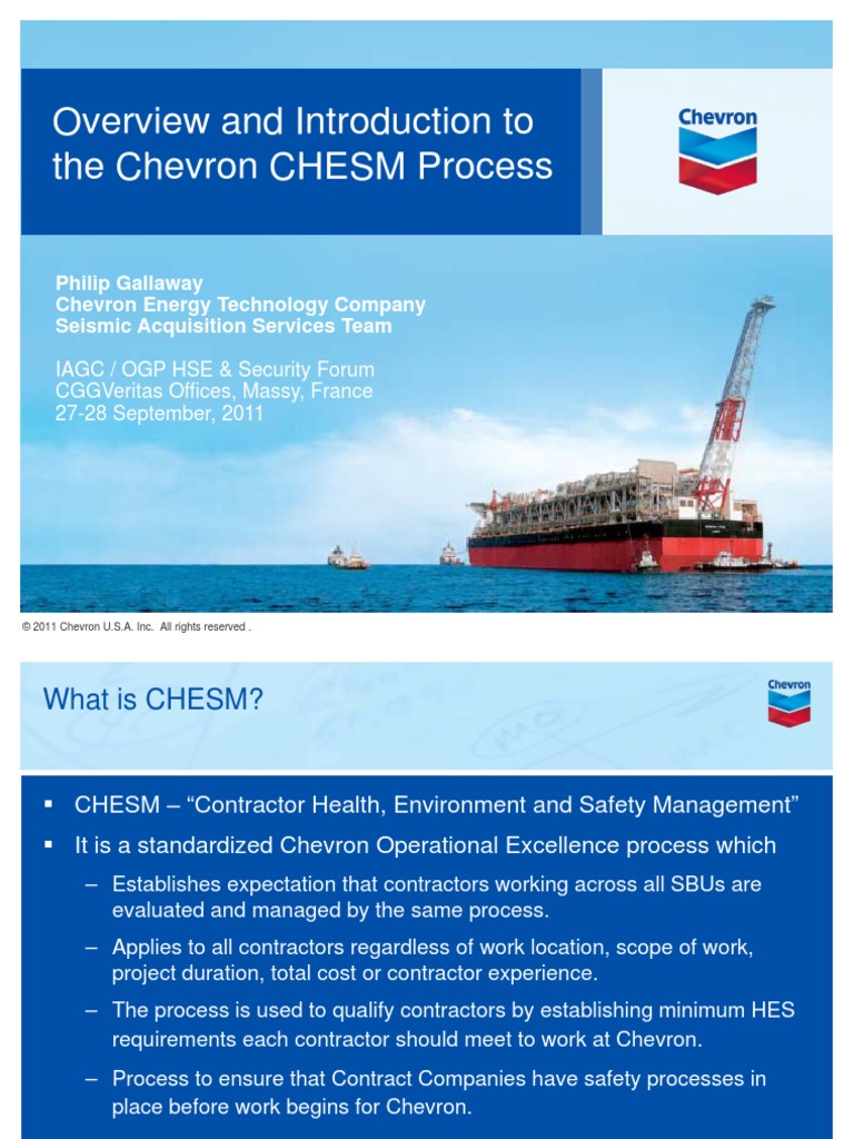 12 Contractor HSE Management | PDF | Chevron Corporation | Evaluation