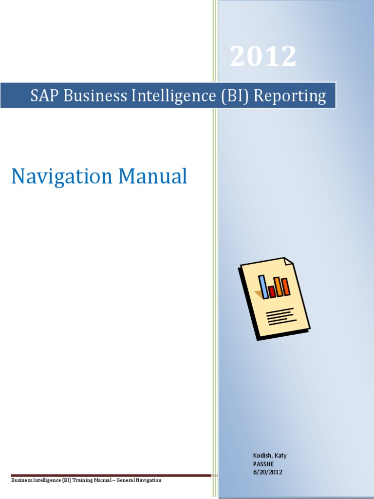 SAP BI Reporting Navigation Guide | PDF | Business Intelligence ...