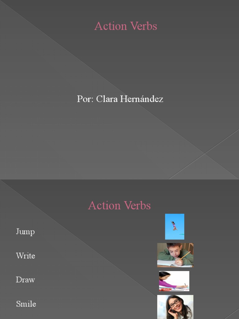 Power Point Action Verbs | PDF | Language Arts & Discipline | Poetry