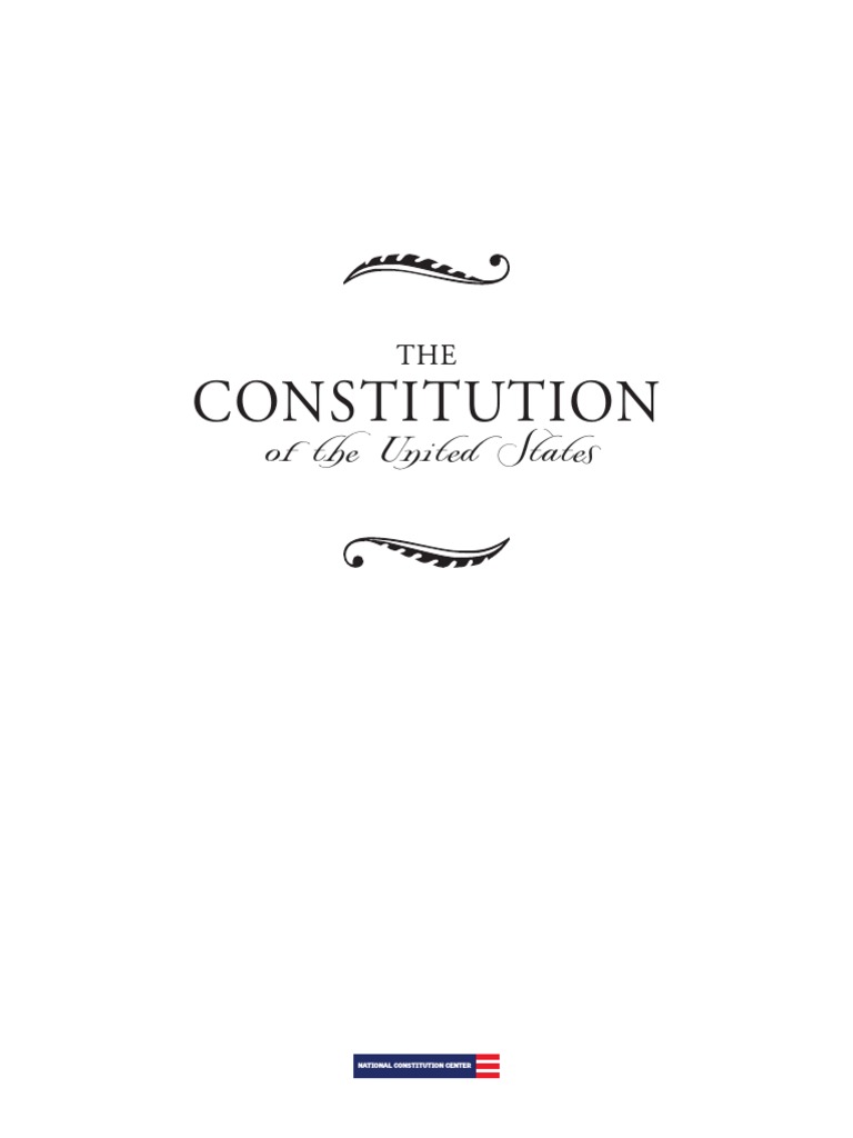 US Constitution | PDF | U.S. State | United States Senate