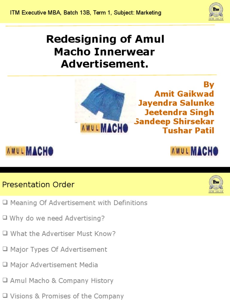 Amul Macho Final Ad 1222197348763059 9 | PDF | Advertising | Mass Media