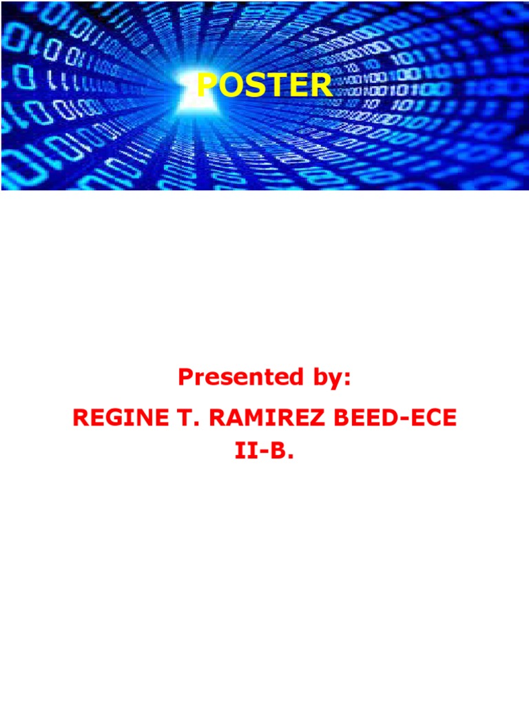 Poster Presentation by Regine T. Ramirez | PDF