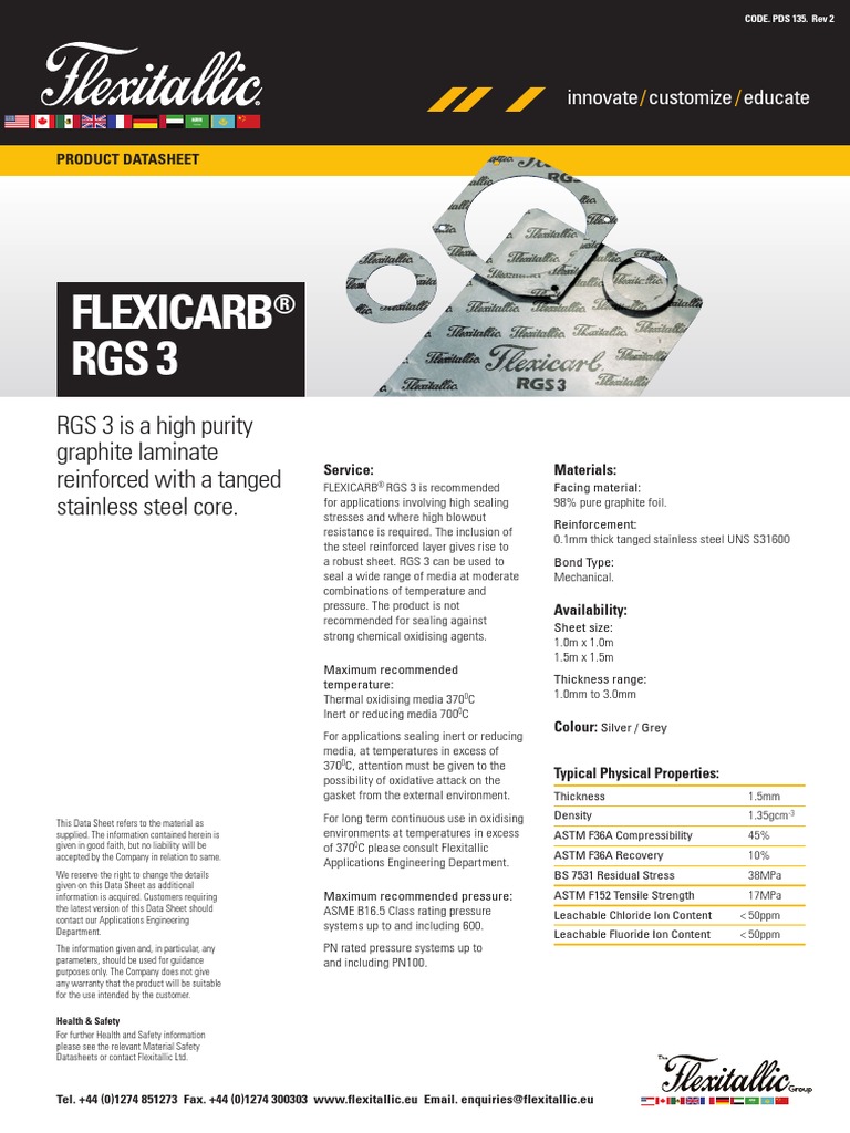 Flexicarb RGS3 Datasheet | PDF