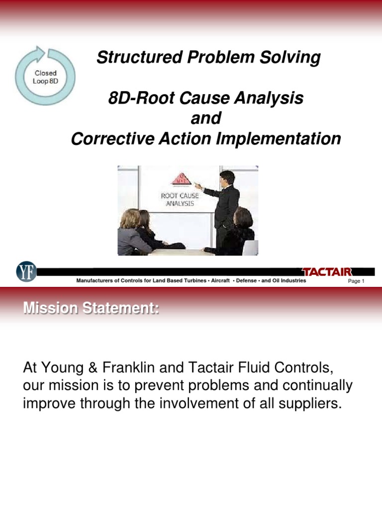 8D Root Cause Analysis and CA Implementation | Technology | Business