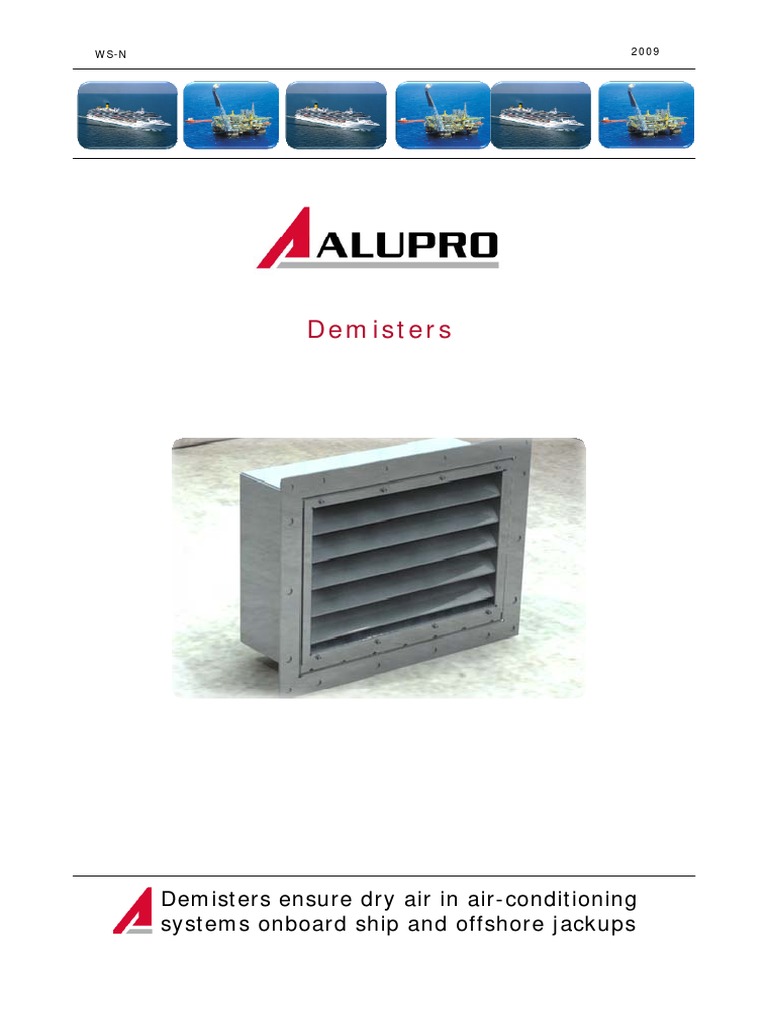 Alupro Demister Brochure | PDF | Cruise Ship | Ships