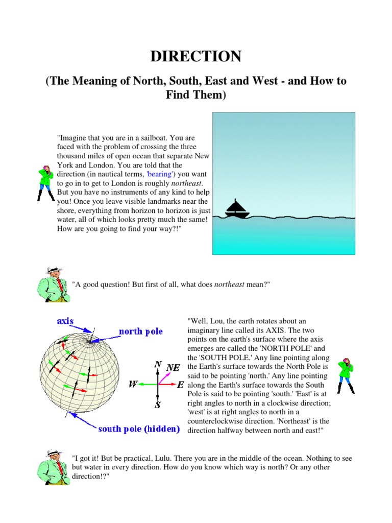English - Direction North South East West - Rosa Dos Ventos | PDF ...