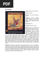 Rolemaster Classic Character Sheet | PDF | Role Playing Games | Leisure