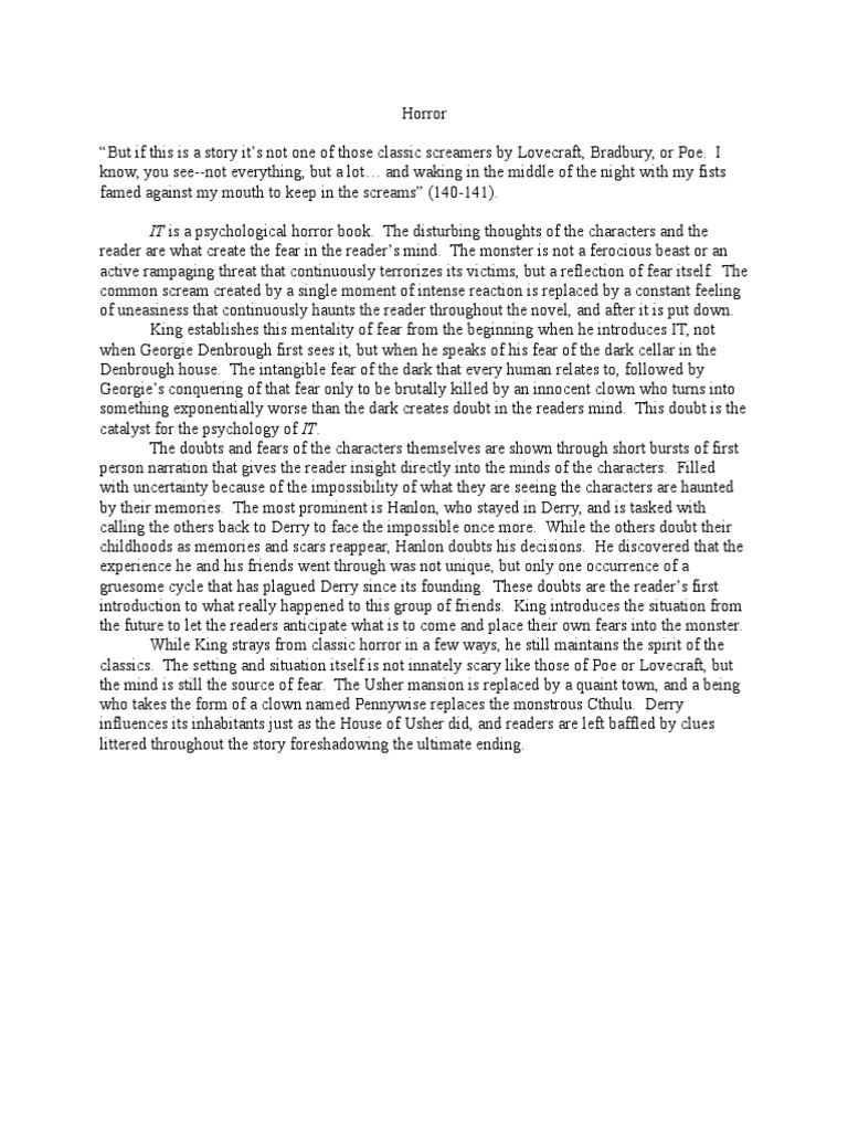 Horror | PDF | Horror Fiction