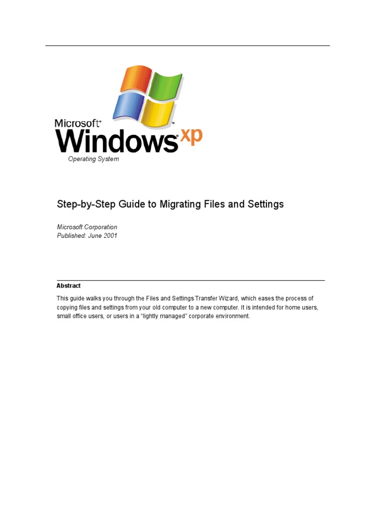 Step-by-Step Guide To Migrating Files and Settings | PDF | Business